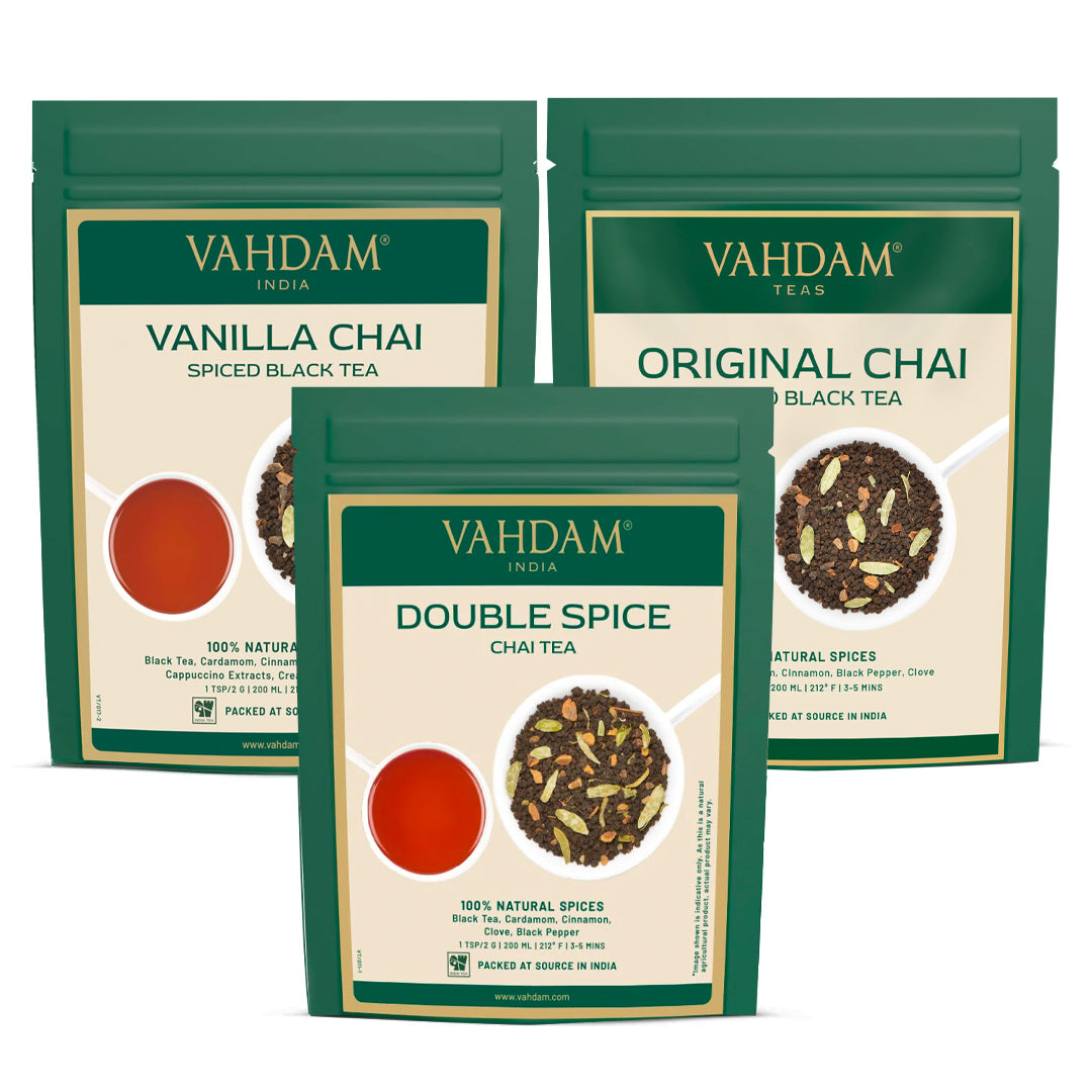 Best Chai Tea Bundle Set of 3 | Spiced Chai Tea Collection | VAHDAM®